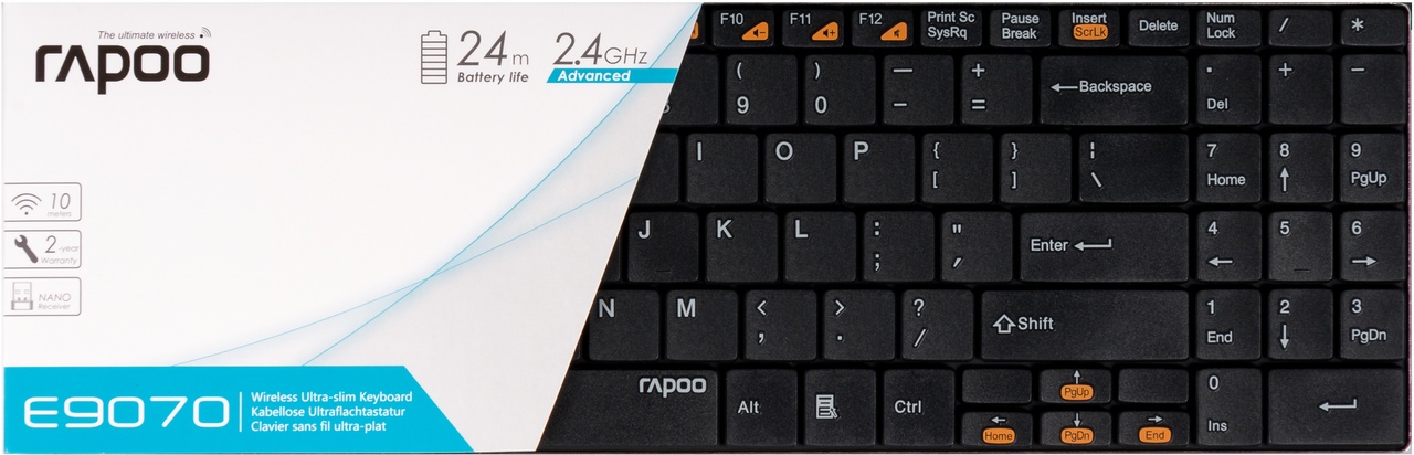 Rapoo E9070 (Qwertz DE) - Kenmerken - Tweakers
