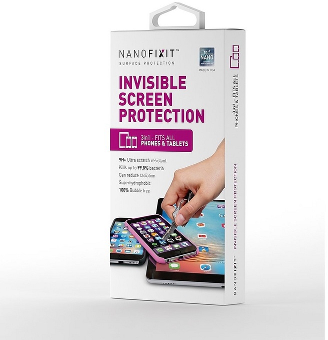 Nanofixit Onzichtbare Screenprotector 3in1 - Kenmerken - Tweakers