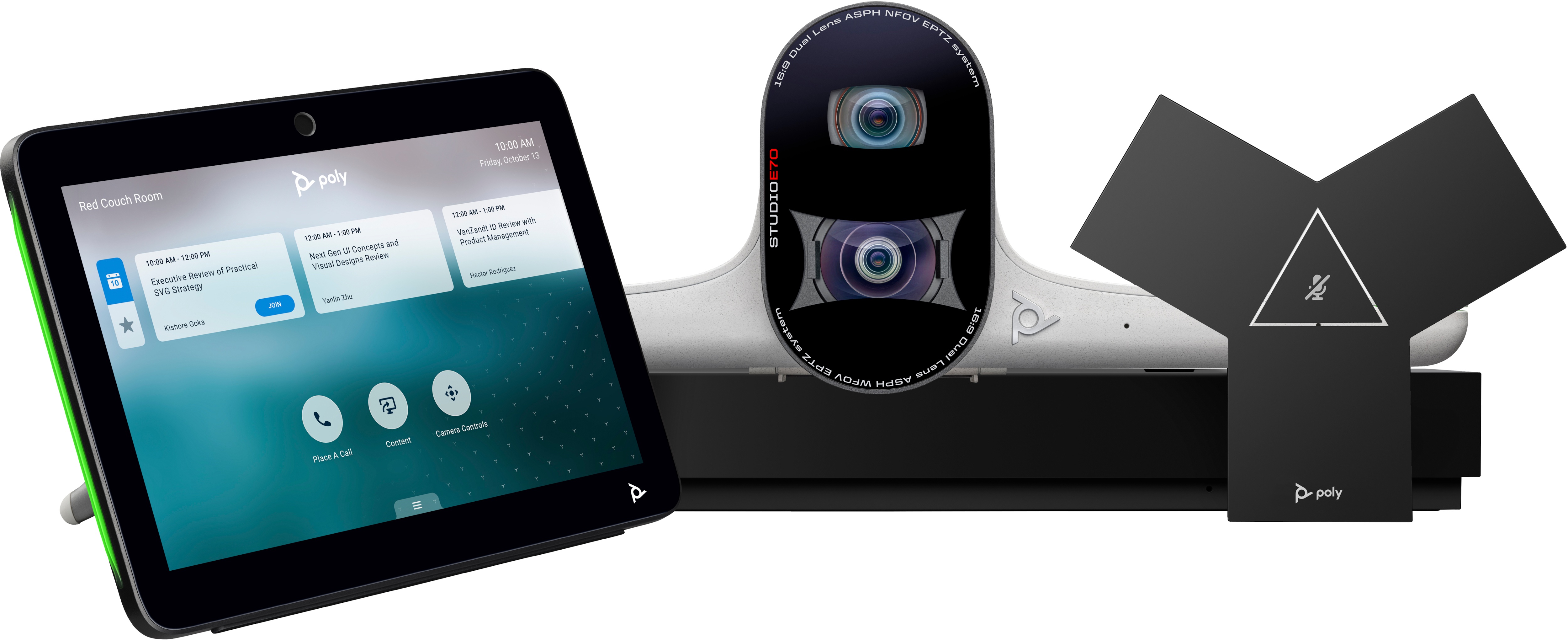 Poly G7500 Video Conferencing System Met Studio E70 En TC10 Controller