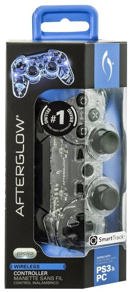 PDP Afterglow PlayStation 3 Wireless Controller Blauw Blauw, Transparant - Kenmerken - Tweakers