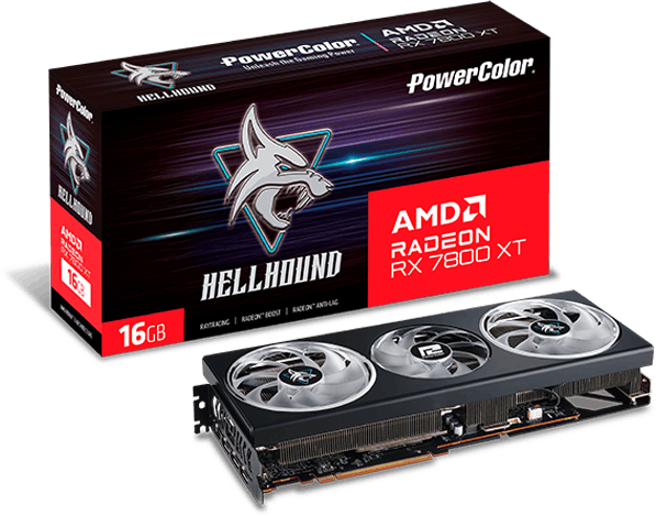 Powercolor Hellhound AMD Radeon RX 7800 XT 16GB GDDR6 - jean-luc100 ...