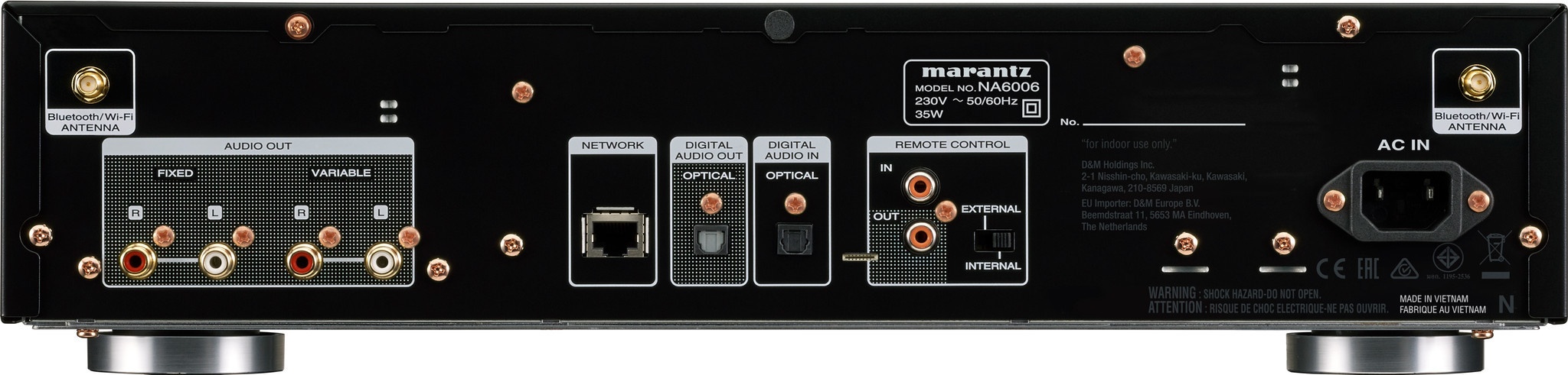 Specificaties van Marantz NA6006 Zwart - Tweakers