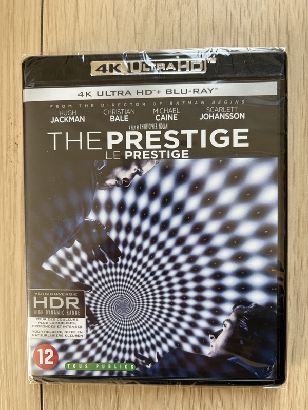 The Prestige 4K Ultra HD (Le Prestige)+ Blu-ray (Nieuw in Seal) NL Subs ...