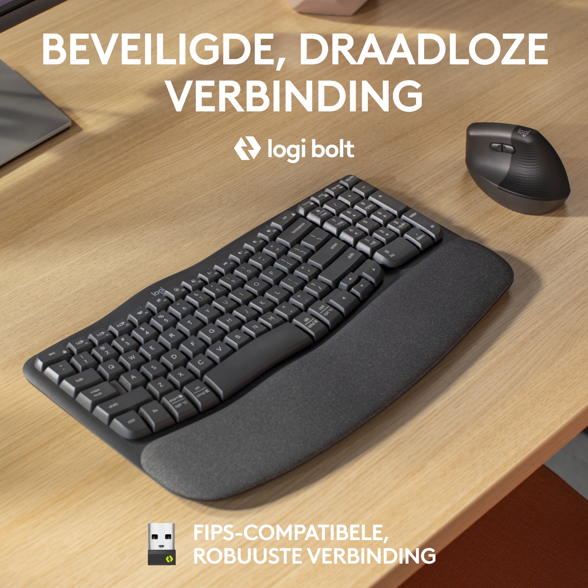 Specificaties van Logitech Wave Keys for Business, Azerty BE - Tweakers