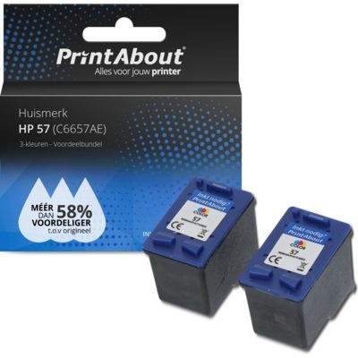 Specificaties van PrintAbout Huismerk HP 57 (C6657AE) Inktcartridge 3 ...