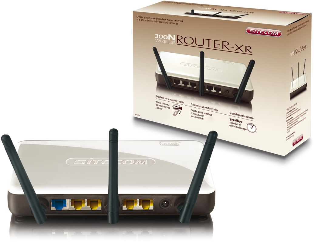 Specificaties van Sitecom WL-303 Wireless Router 300N-XR - Tweakers