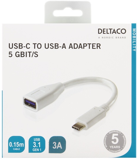 Specificaties van Deltaco USBC-1205 Wit - Tweakers