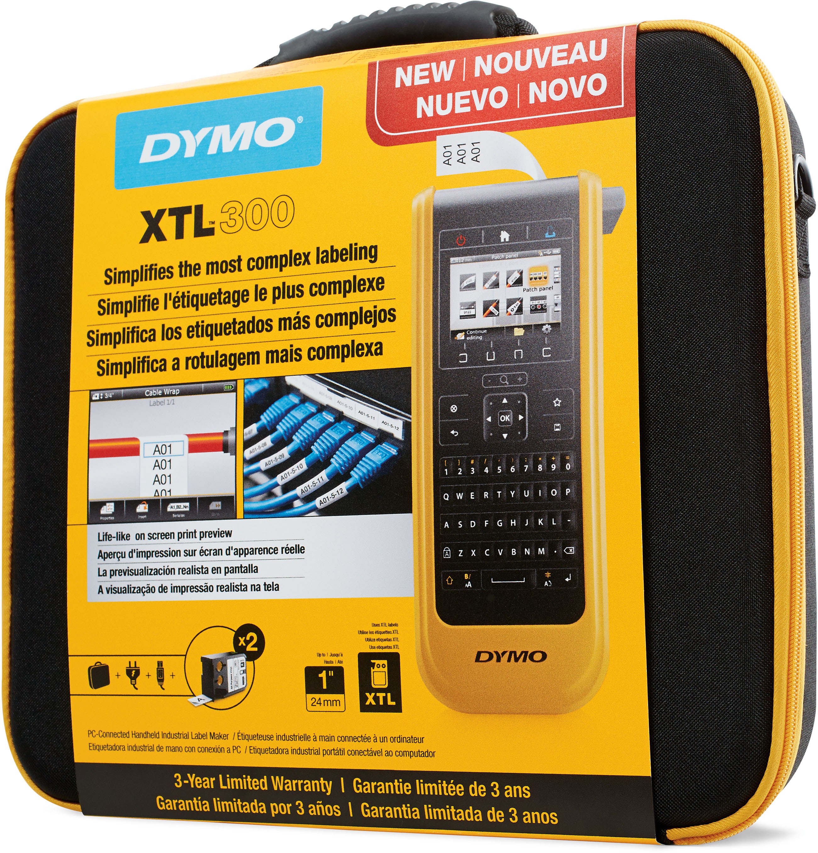Dymo XTL 300 Kofferset (Qwerty NL toetsenbord) - Kenmerken - Tweakers
