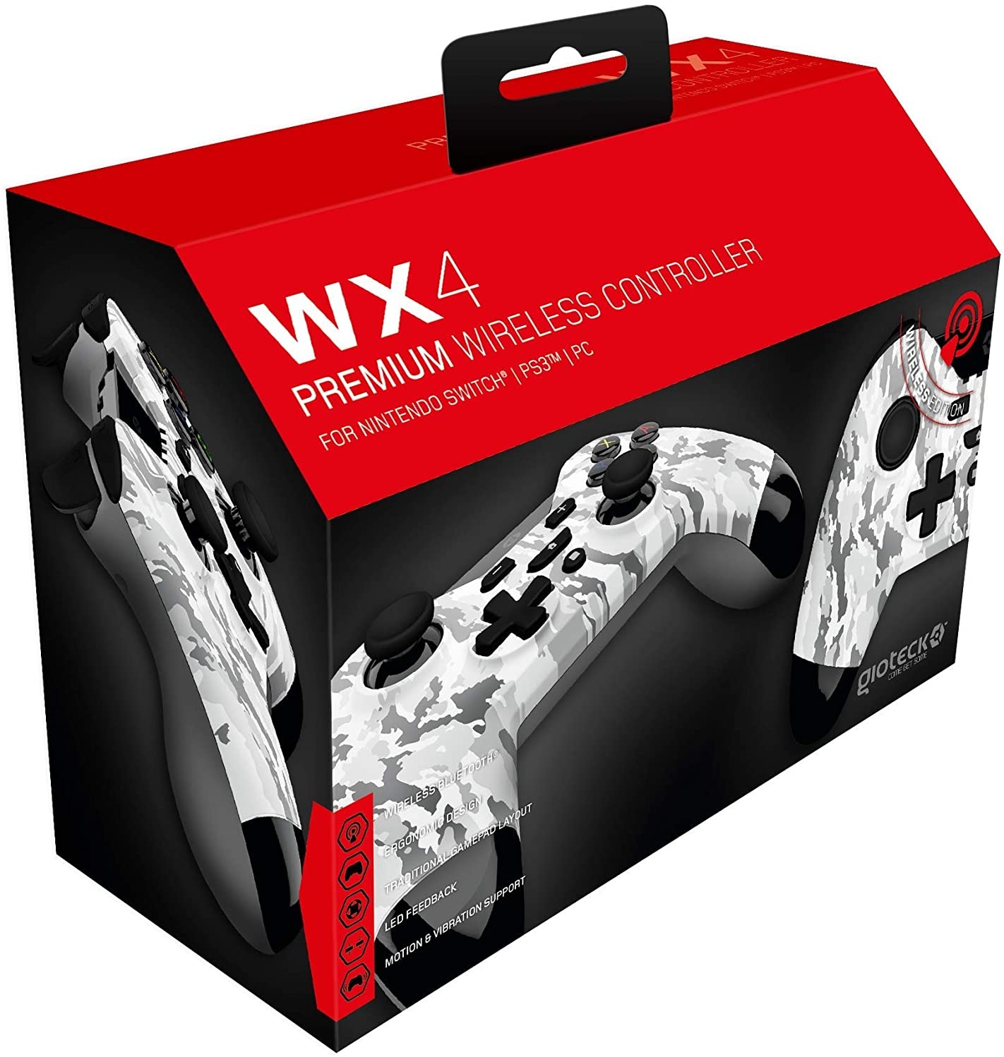 Specificaties van Gioteck WX4 Wit, Zwart - Tweakers