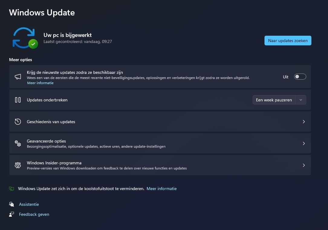 Schone installatie, 100 CPU - Client software algemeen - GoT