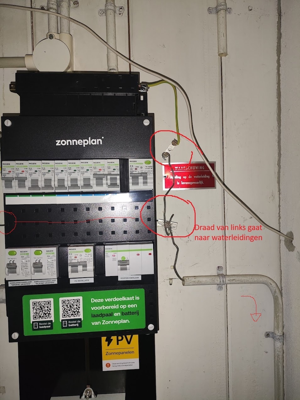 Aarde draad meterkast op 2 puten afgewerkt - Bouwen en klussen - GoT