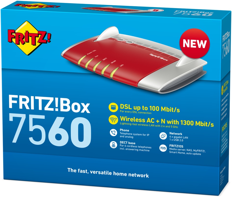 Specificaties van AVM FRITZ!Box 7560 Edition International (20002794 ...