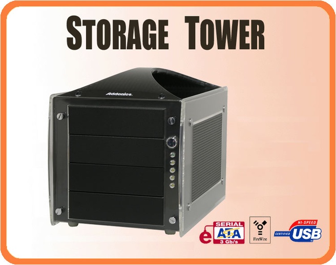 Specificaties van Addonics ST6ESA-B Storage Tower 6 eSATA ports Zwart ...