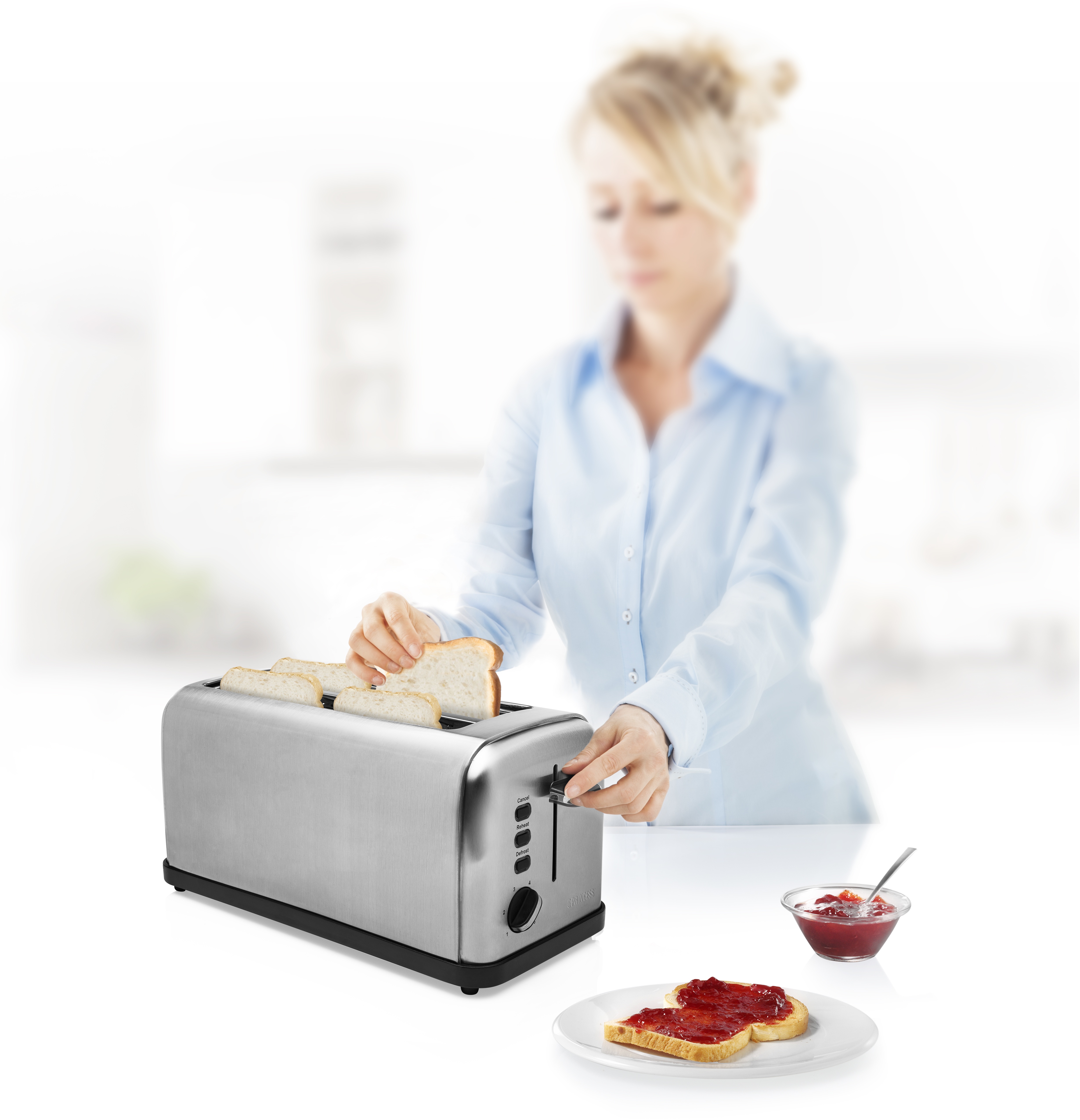 Specificaties van Princess 142389 Broodrooster Steel Style 2 long slot ...