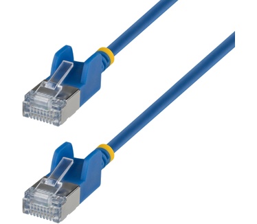 Startech.com 50cm Ultra Dunne CAT6a Netwerkkabel, Blauw, Snagless, FTP ...