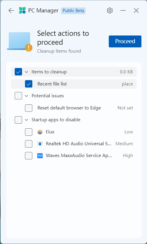 Microsoft brengt eerste bèta van CCleaner-achtige app uit - Tweakers