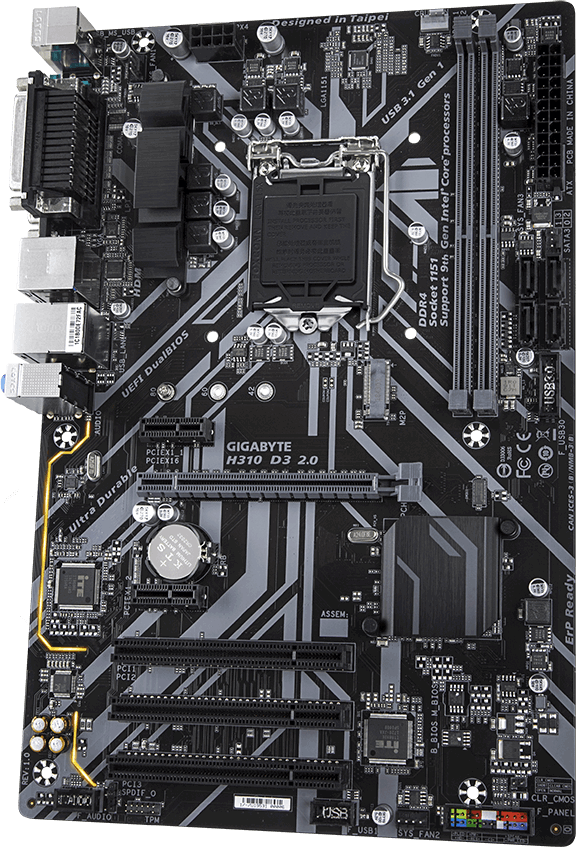 Specificaties van Gigabyte H310 D3 2.0 - Tweakers