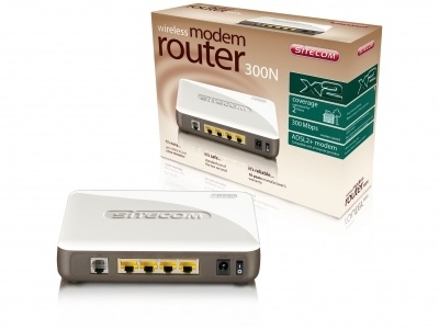 Sitecom Wireless Modem Router 300N X2 WLM-2500 - Kenmerken - Tweakers