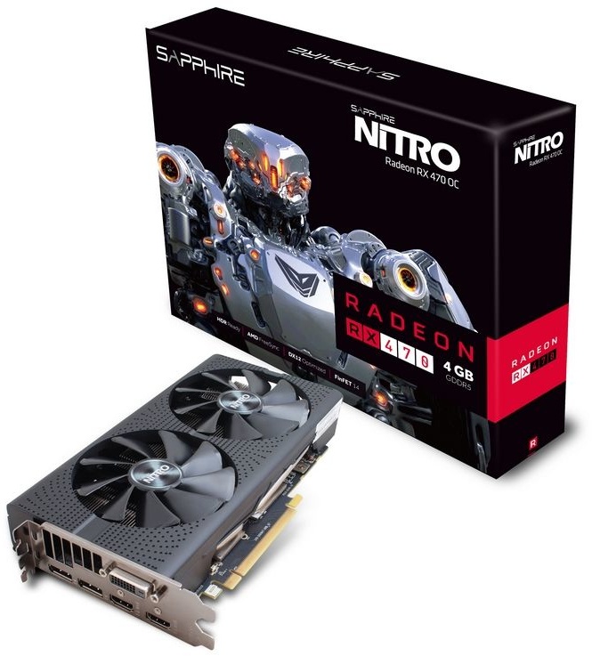 Specificaties van Sapphire NITRO Radeon RX 470 4G D5 OC - Tweakers
