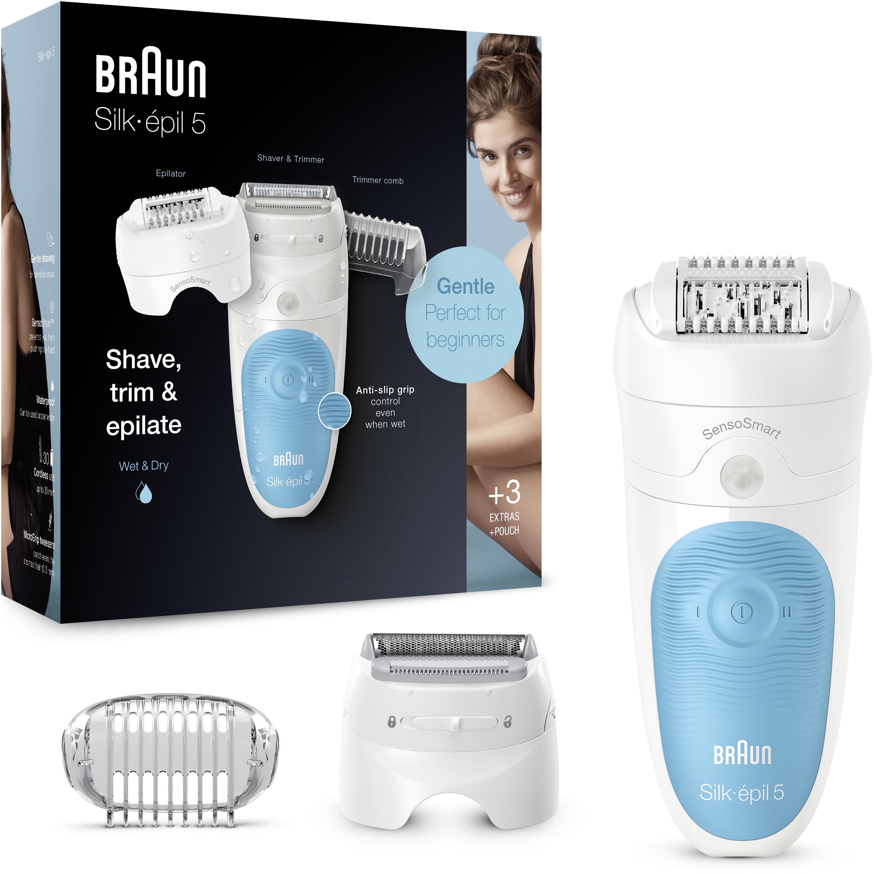 Braun Braun Silk-épil 5-605 Epilator Voor Zachte Ontharing: beste prijs ...