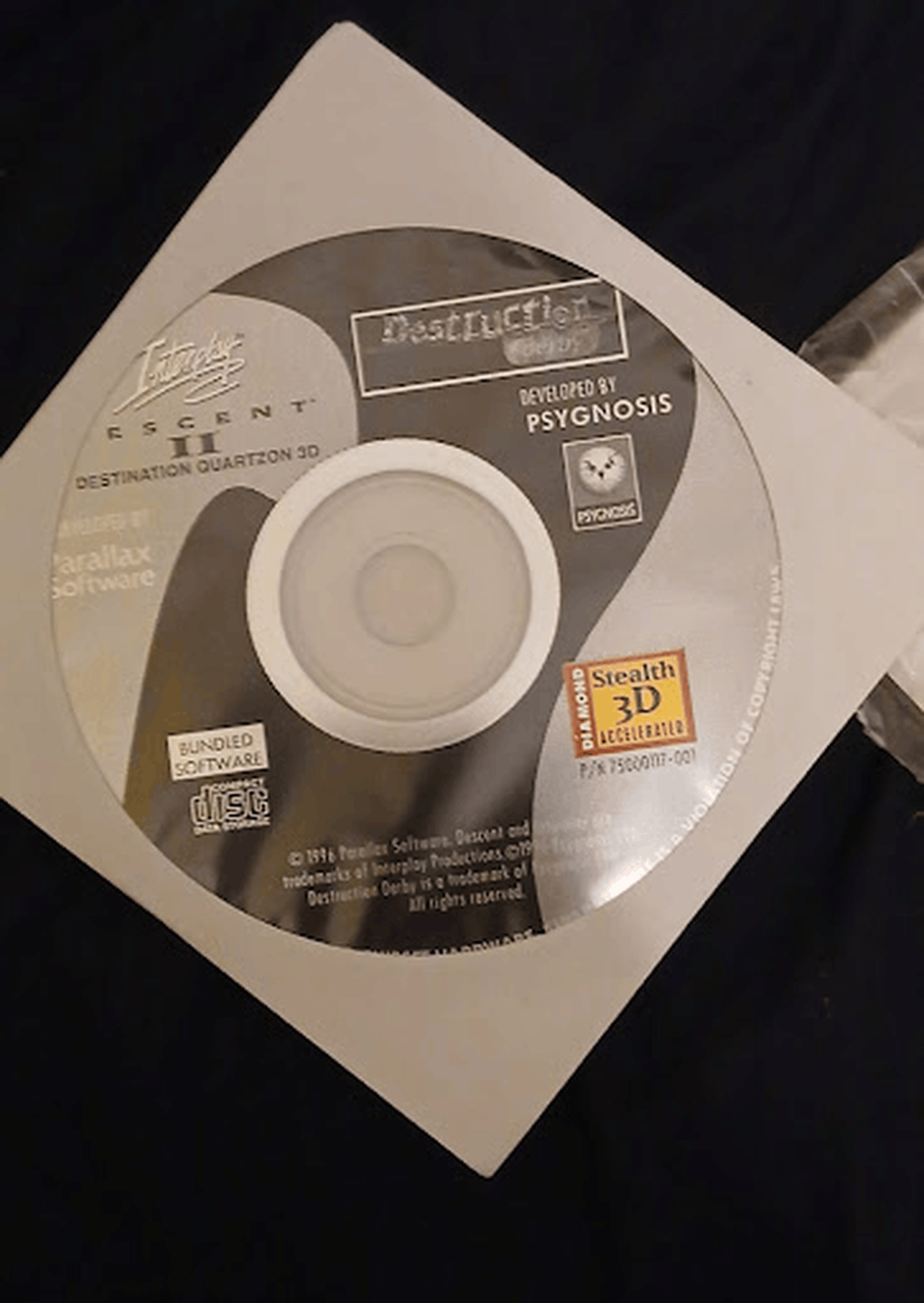 Diamond Stealth 3D Bundle Disc - Descent II / Destruction Derby ...