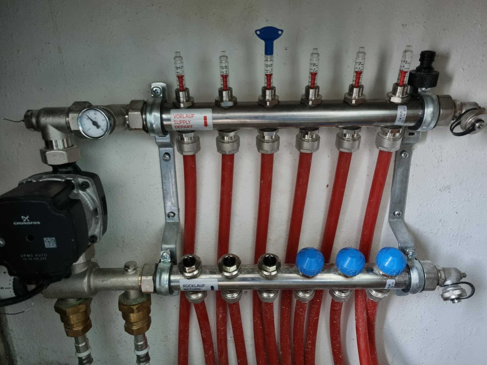Lage temperatuurverdeler vloerverwarming inregelen waterzijd - Duurzame ...