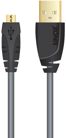 Specificaties van Sinox 2.0m Micro USB 2.0 B - USB 2.0 A M/M Zwart ...