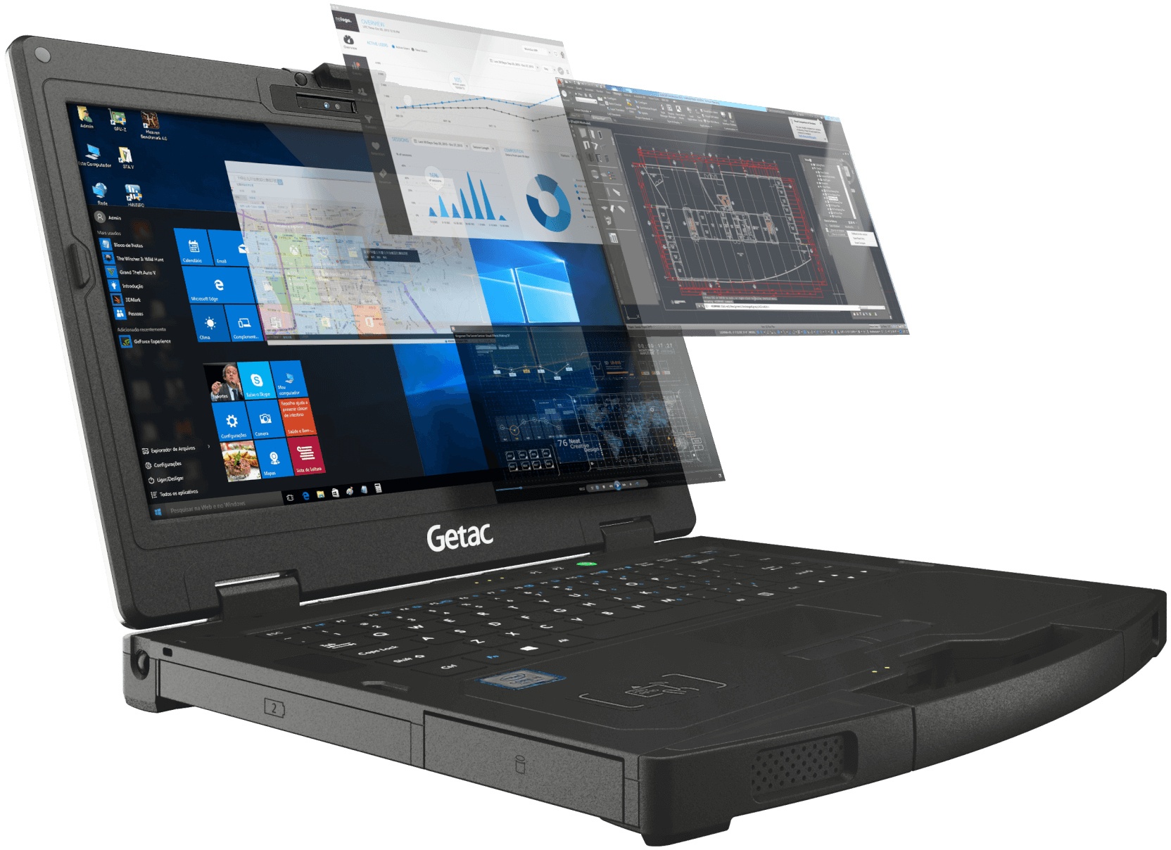 Specificaties van Getac S410 G2 (SG1DY5ASADXX) - Tweakers