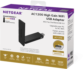 Specificaties van Netgear A6210 Dual-Band AC1200 WiFi USB 3.0 Adapter ...