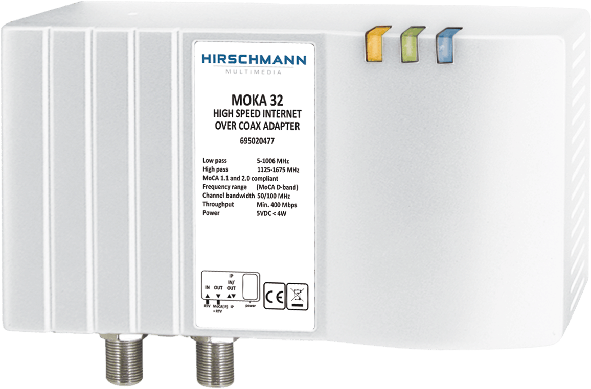 Specificaties van Hirschmann Multimedia over coax (MOKA 32) - Tweakers