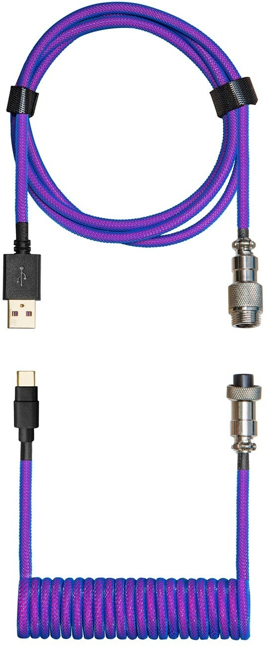 Cooler Master Coiled Cable Blauw, Paars - Kenmerken - Tweakers
