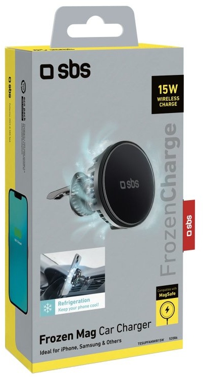 SBS Mobile phone holder with cooling fan and 15W wireless charging ...