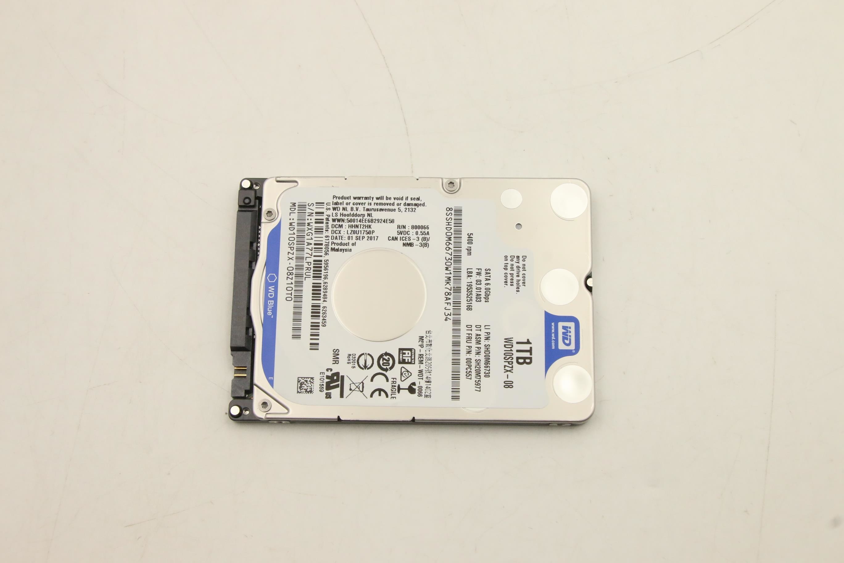 Lenovo 00PC557, 1TB - Kenmerken - Tweakers