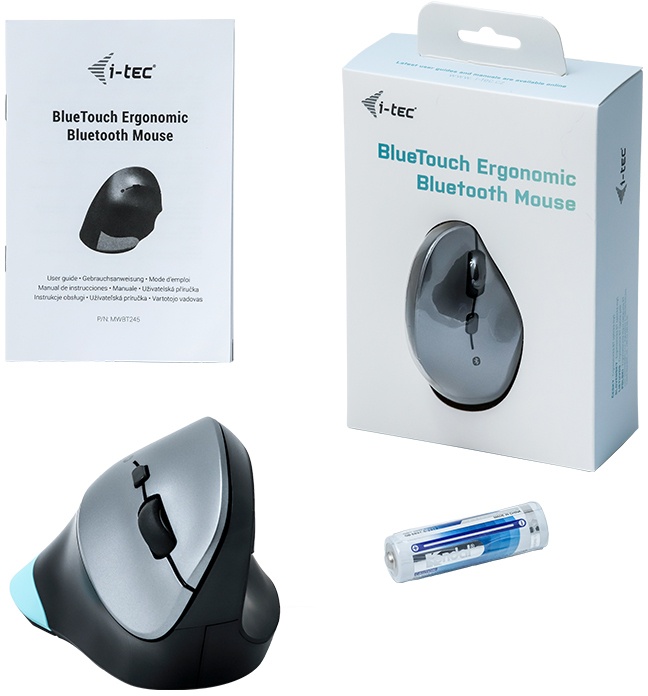 i-tec Bluetooth Ergonomic Optical Mouse BlueTouch 245 - Kenmerken ...