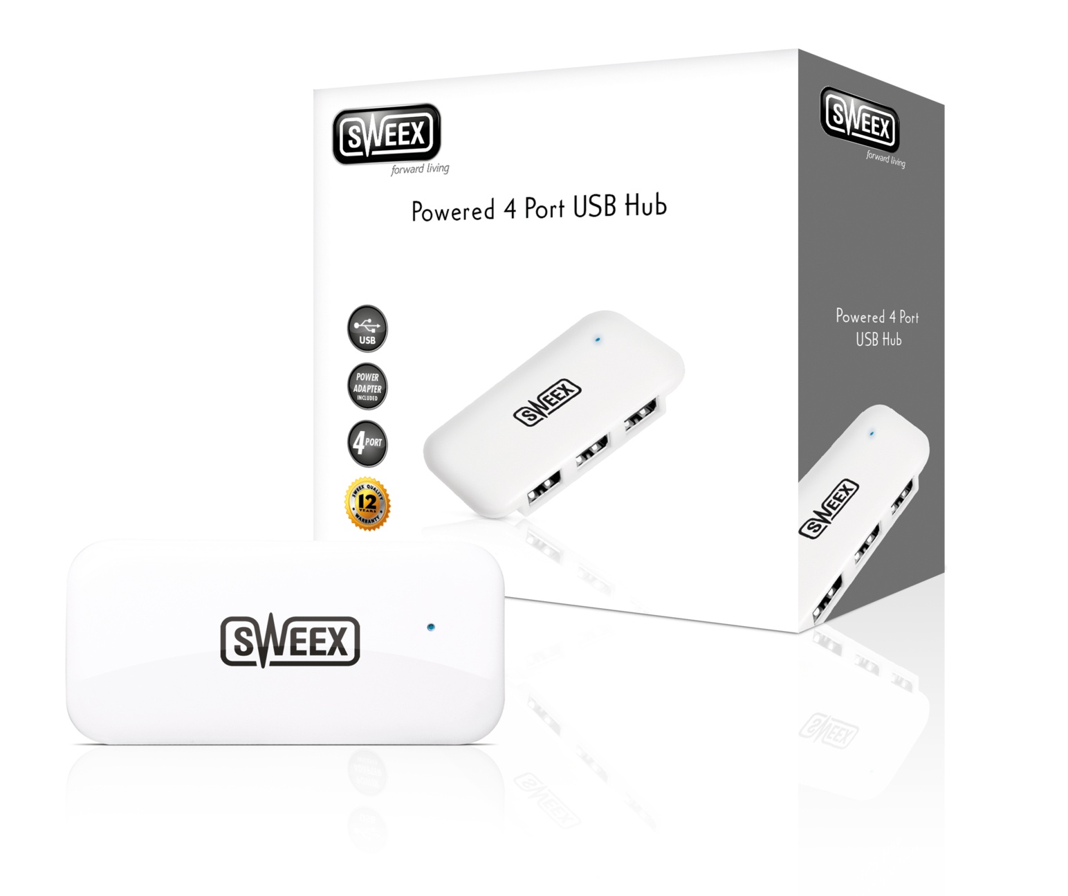 Specificaties van Sweex US014 Powered 4 Port USB Hub - Tweakers