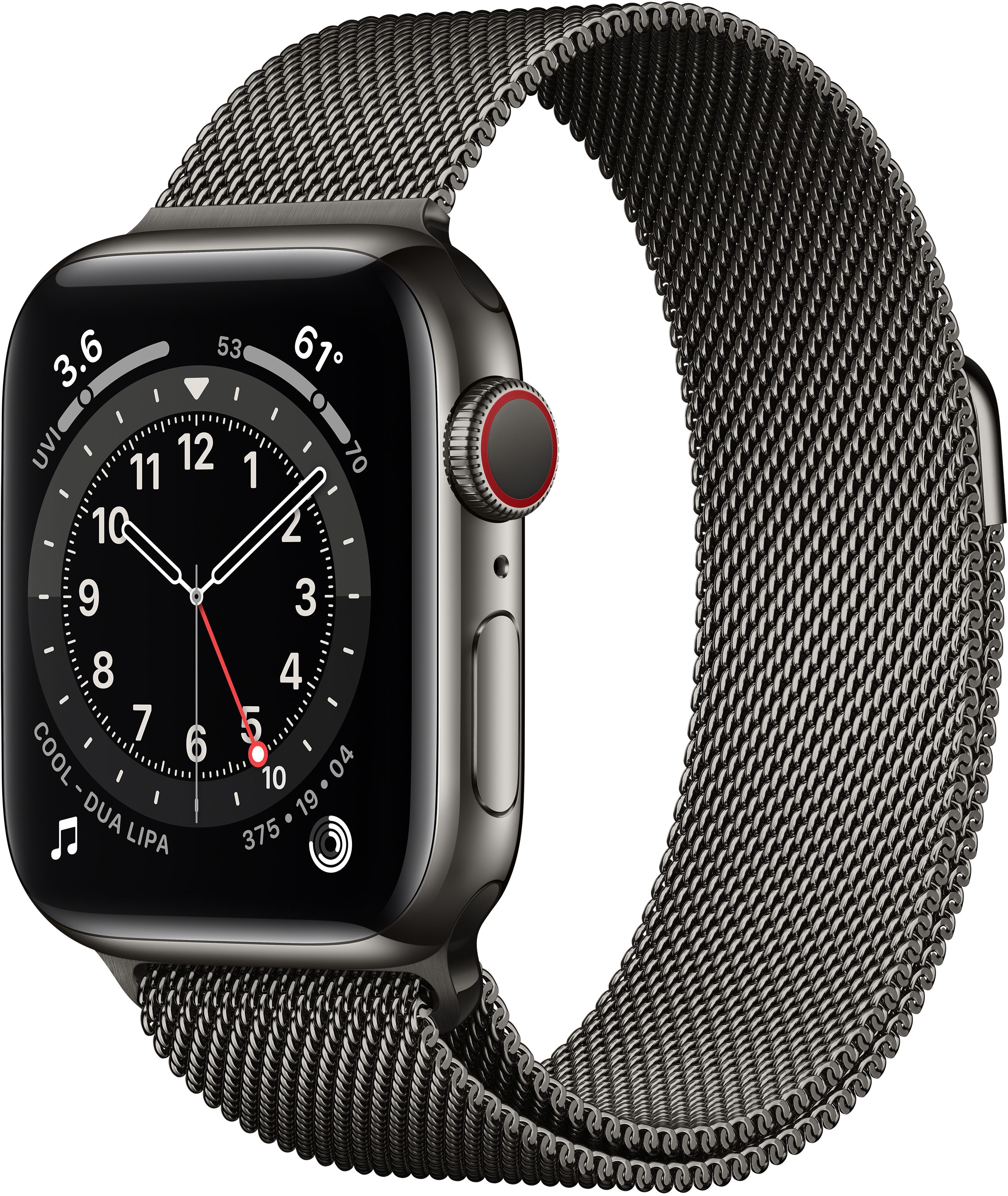 Apple Watch Series 6 (40mm) Milanese Grijs (Zwart): beste prijs - Tweakers