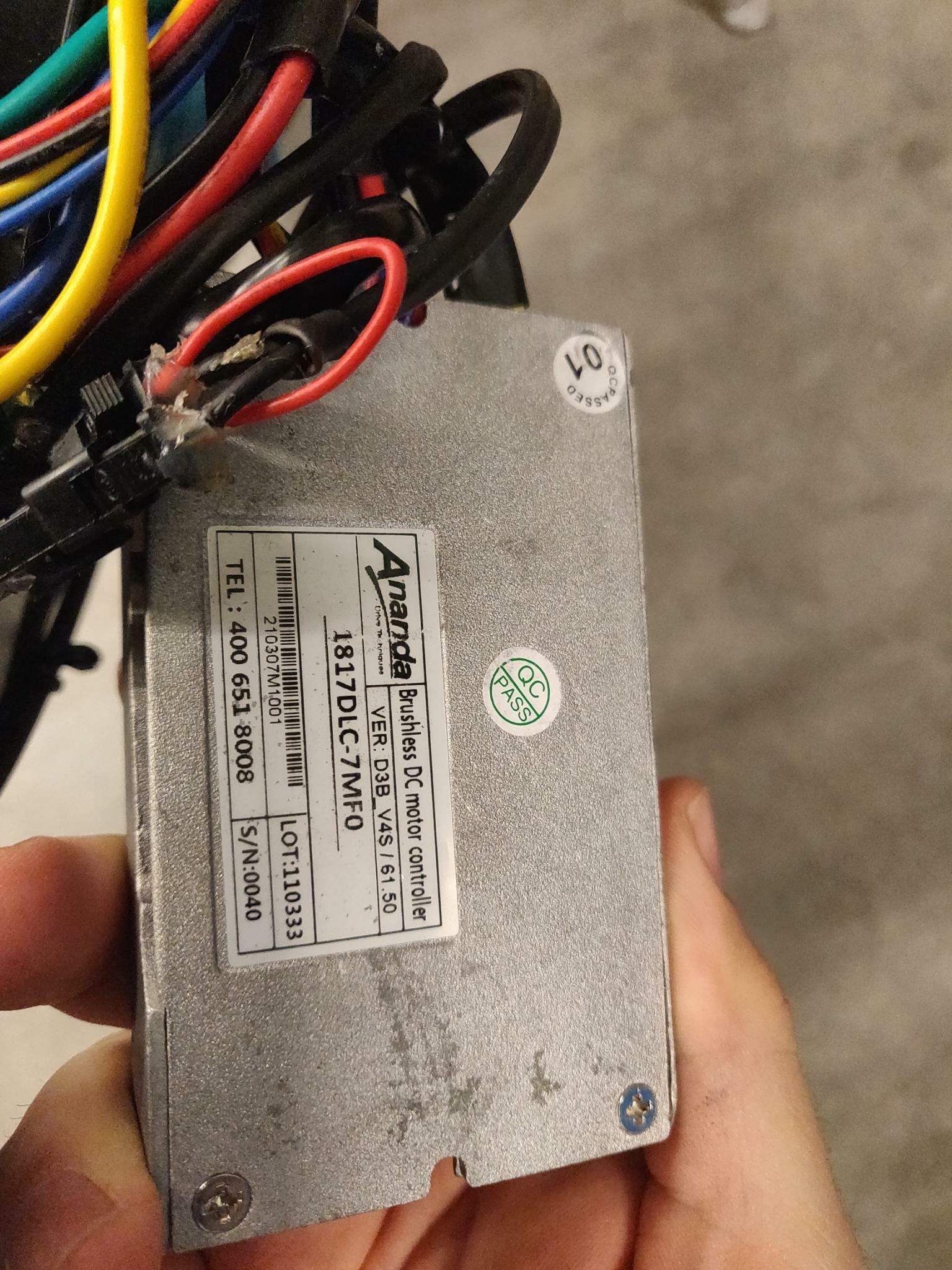 Ananda brushless motor controller 16km/h restrictie weg doen ...