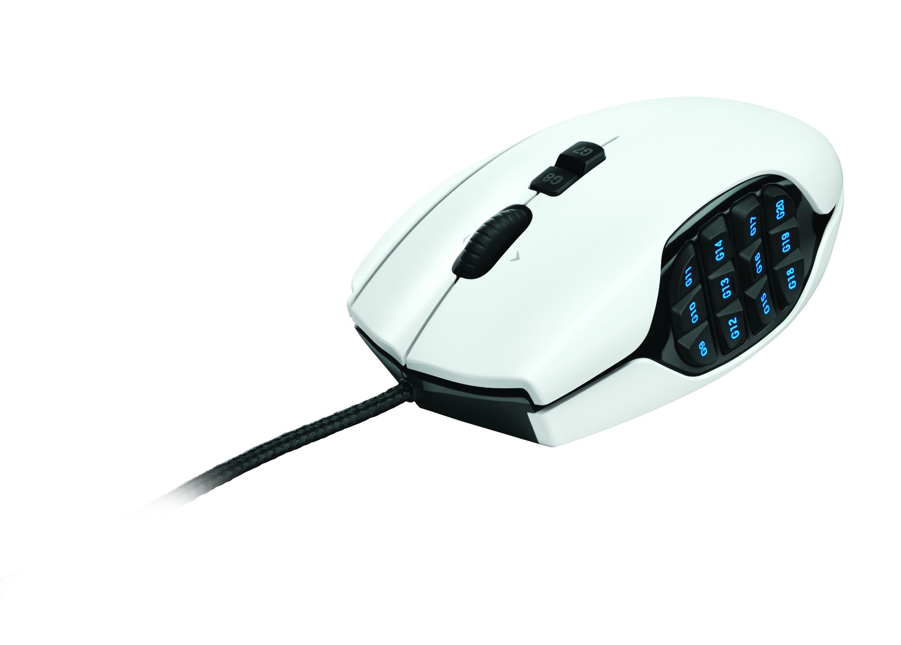 Specificaties van Logitech G600 MMO Gaming Mouse (Wit) - Tweakers