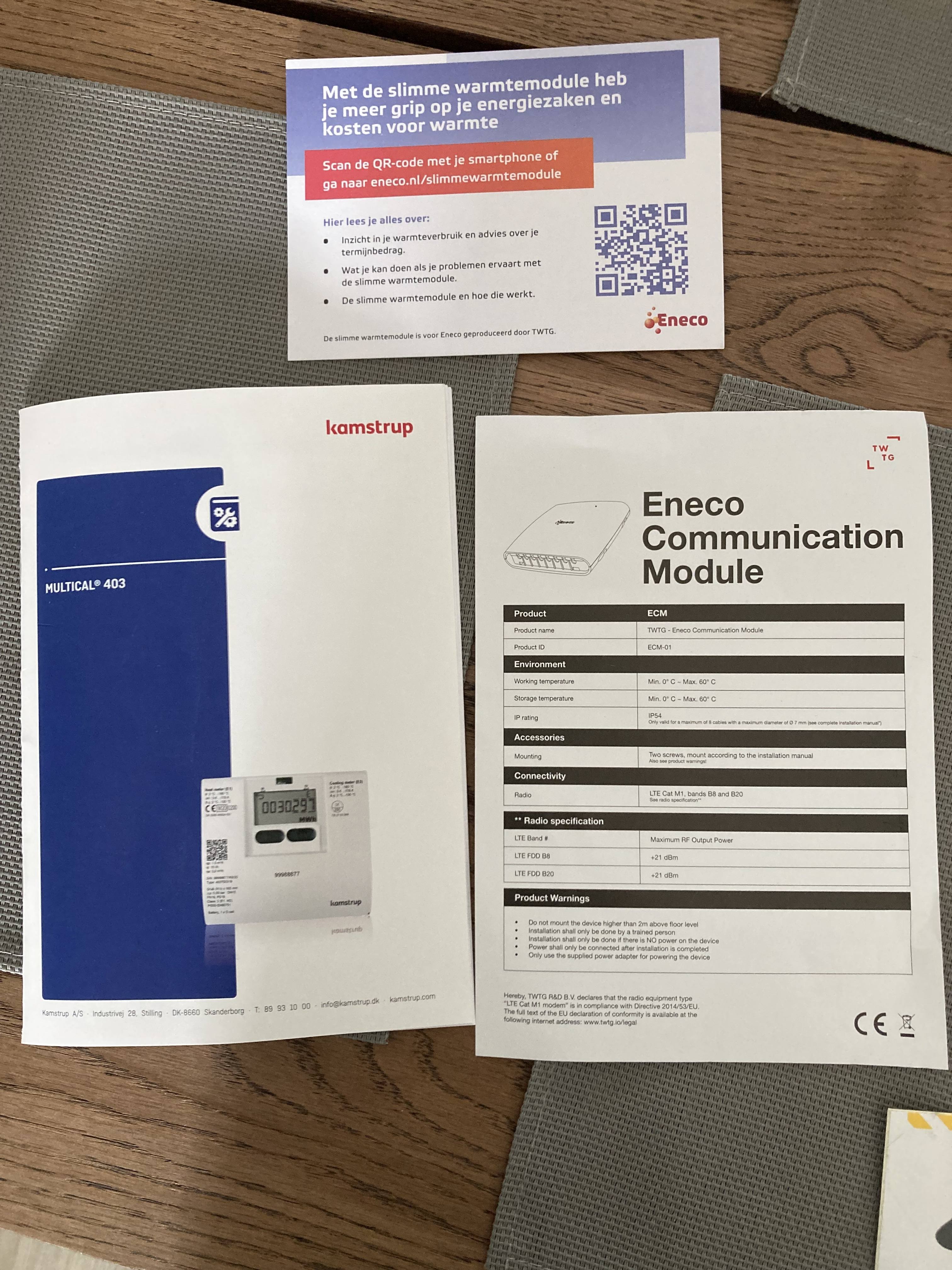 Slimme warmtemeter Eneco stadswarmte - Smarthome - GoT