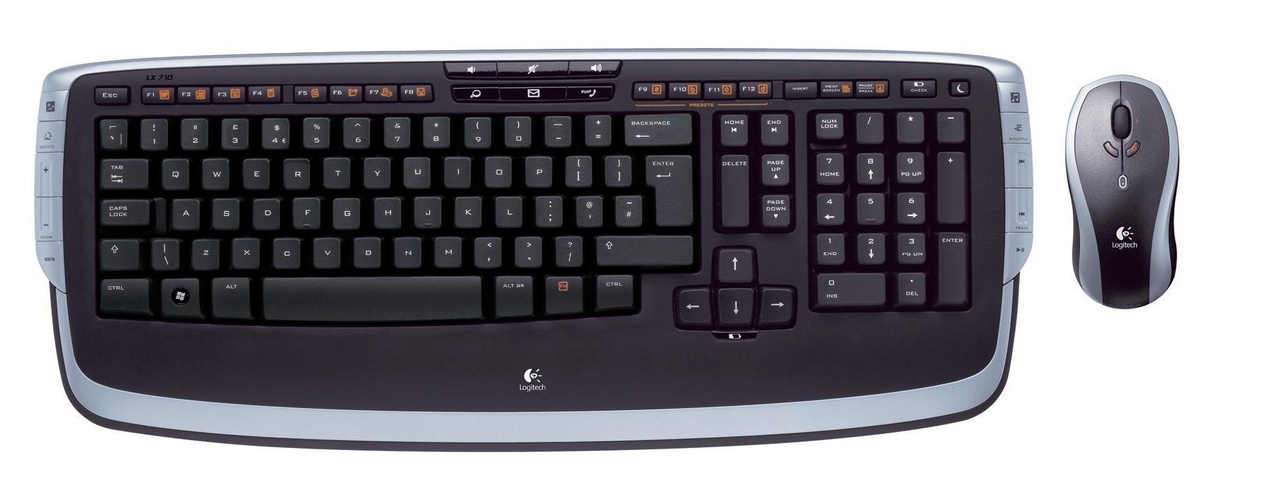 Specificaties van Logitech Cordless Desktop LX710 Laser - Tweakers