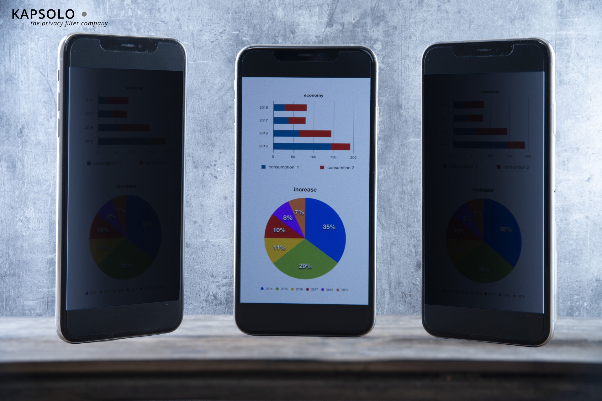 KAPSOLO 2-Way Adhesive Privacy Screen / Privacy Filter for Sony Xperia ...