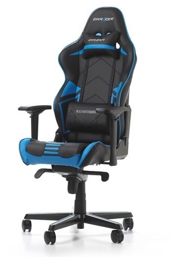 DXRacer Racing Pro Zwart/Blauw - Dutchiee.tv - Product reviews - Tweakers
