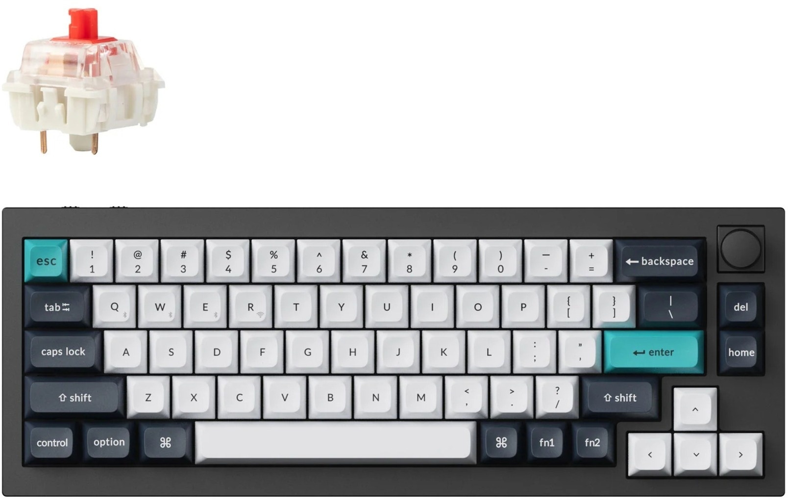 Keychron Q2 Max, Gateron Jupiter Red, Qwerty US, Zwart: beste prijs ...