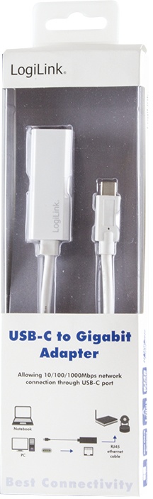 Specificaties van LogiLink USB-C naar Gigabit Adapter - Tweakers
