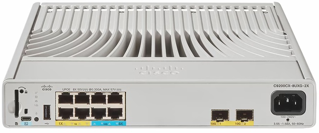 Specificaties van Cisco Catalyst C9200CX-8UXG-2X-E - Tweakers