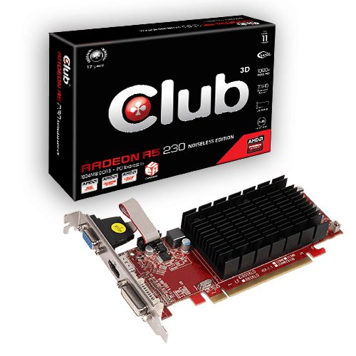 Specificaties van Club 3D Radeon R5 230 1GB Noiseless Edition - Tweakers