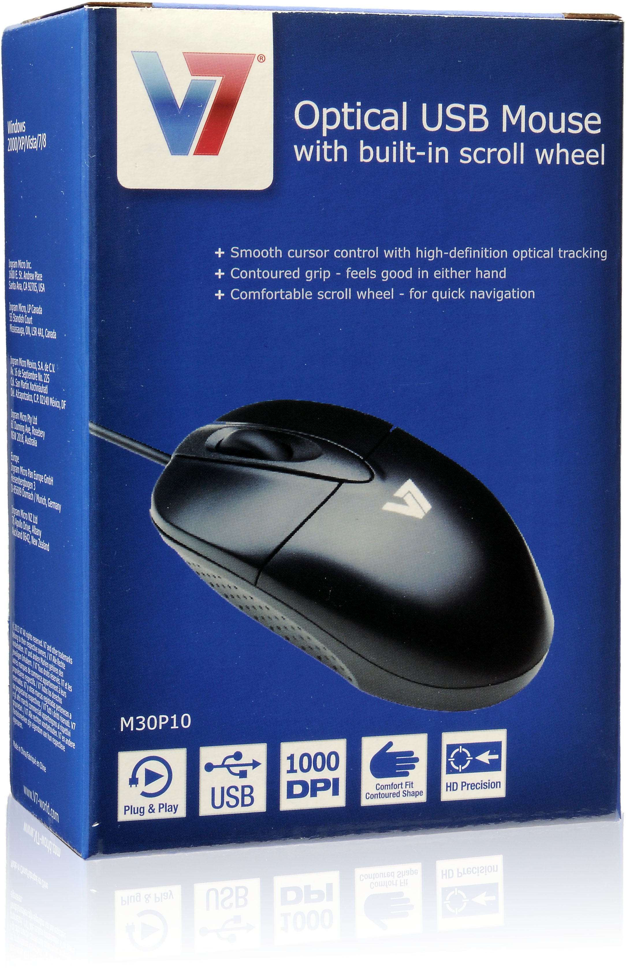 Specificaties van V7 Optical USB Mouse - Tweakers
