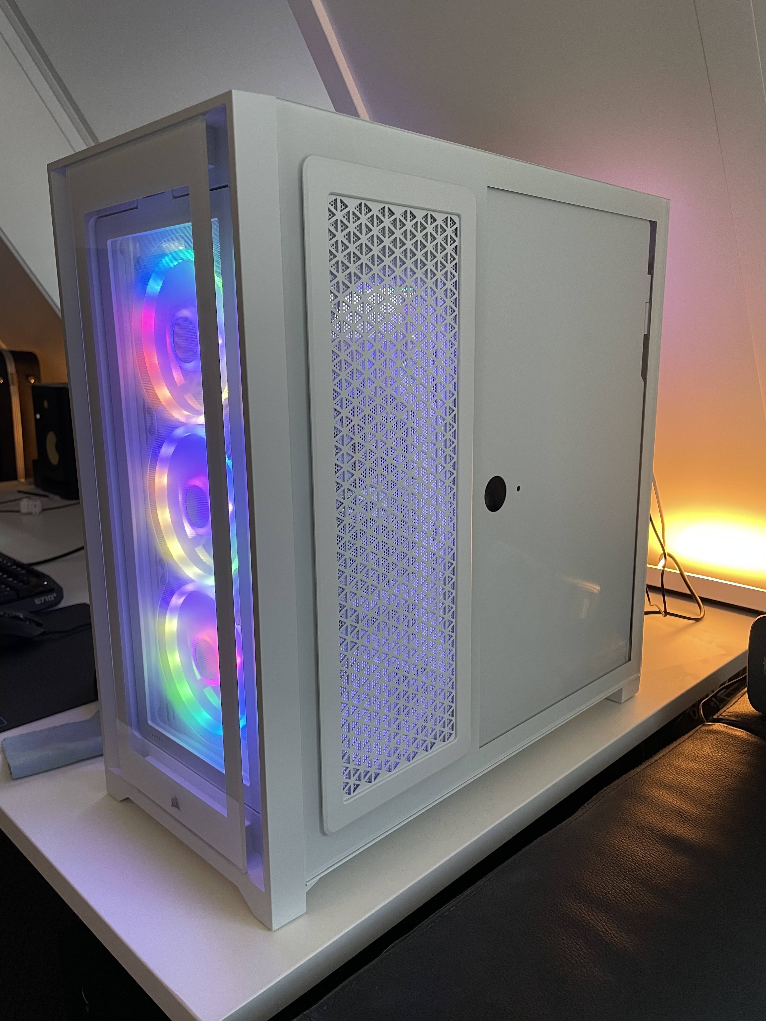 Corsair iCUE QL120 RGB PWM Triple Fan Wit with Lighting Node CORE ...